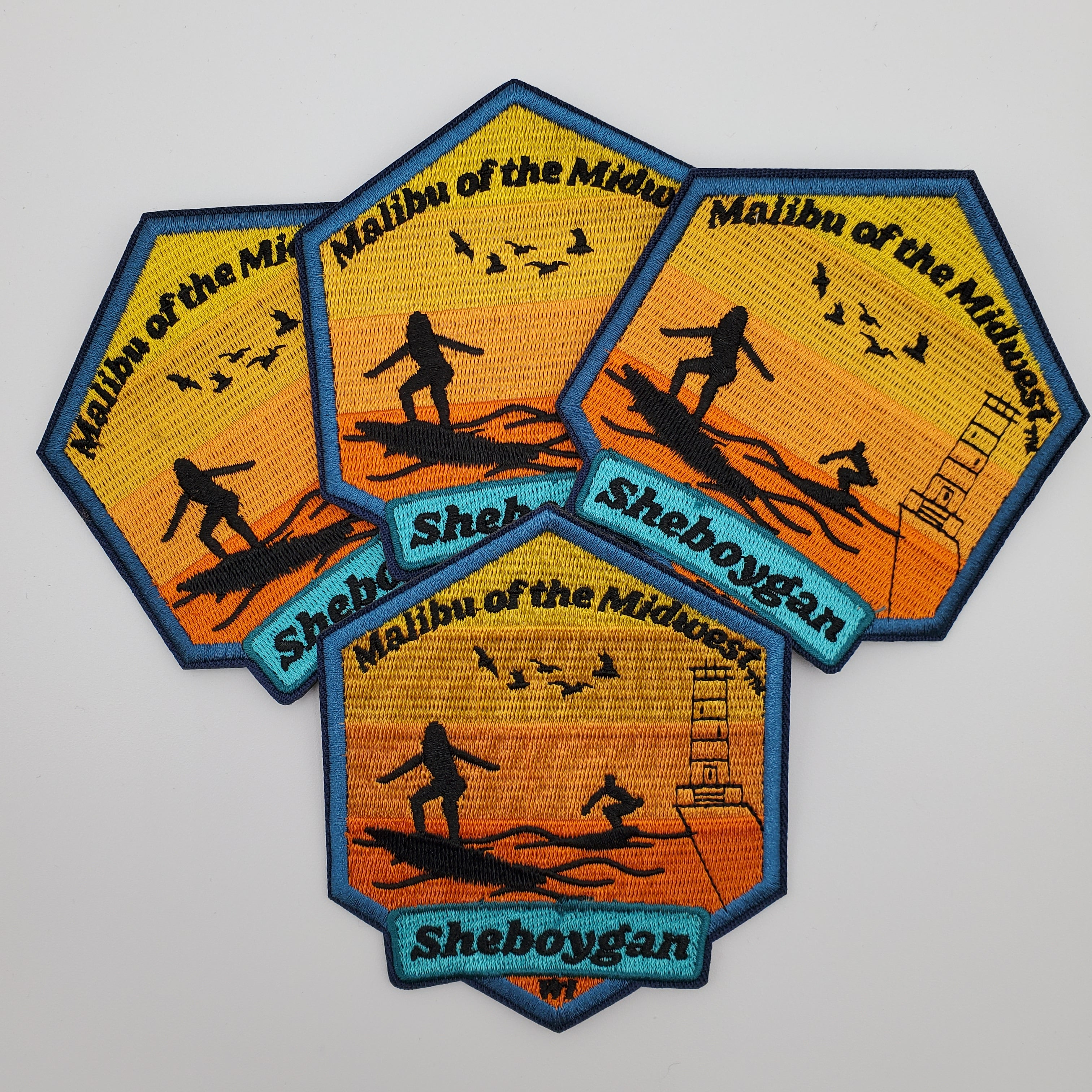 Malibu of the Midwest Hexagon Patch | The place to get your SHEBOYGAN gear