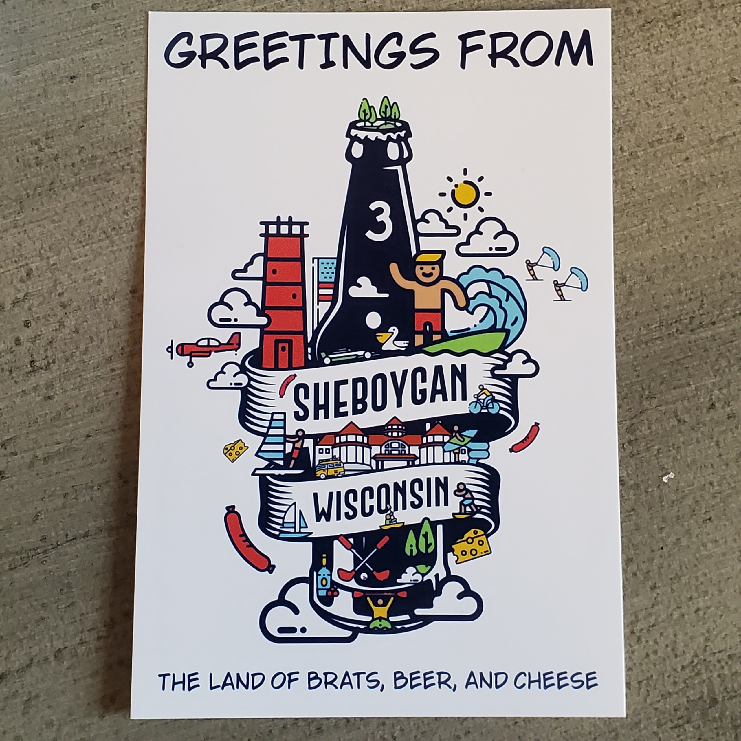 Postcard - Beer Bottle | The place to get your SHEBOYGAN gear